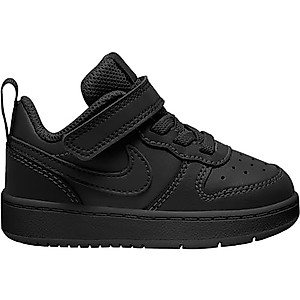 Nike Court Borough Low 2 (TDV) Toddler Bq5453-001 Size 10 Black/Black/Black