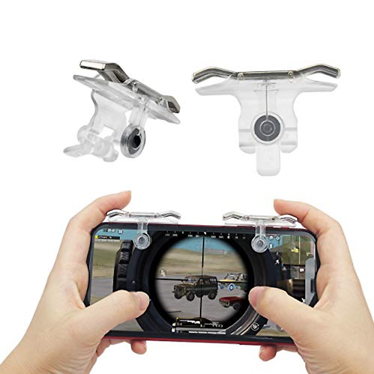 Mobile Game PUBG Trigger - PUBG Mobile Controller and Phone Game Controller for Call of Duty Mobile/FORTNITE Mobile/PUBG UC/Pub G/COD Mobile - Mobile Gaming Accessories and Phone TRIGGERS