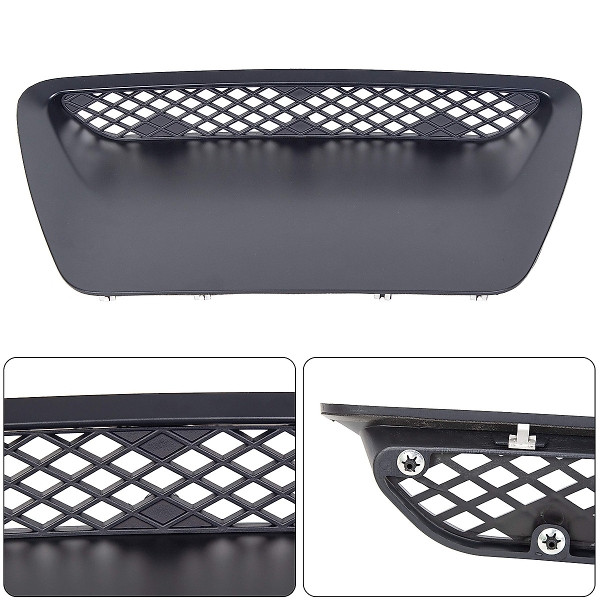 HECASA Hood Scoop Molding Bezel Insert Compatible with 2004 2005 Ram 1500 SRT 10 Replacement for YL23TZZAB, 5029770AA ABS Plastic