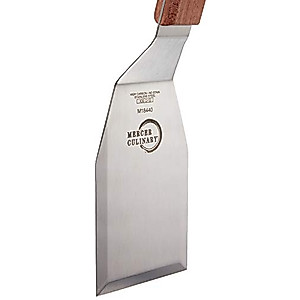 Mercer Culinary Praxis Rosewood Handle Heavy Duty Turner, 5 Inch x 3 Inch, Brown