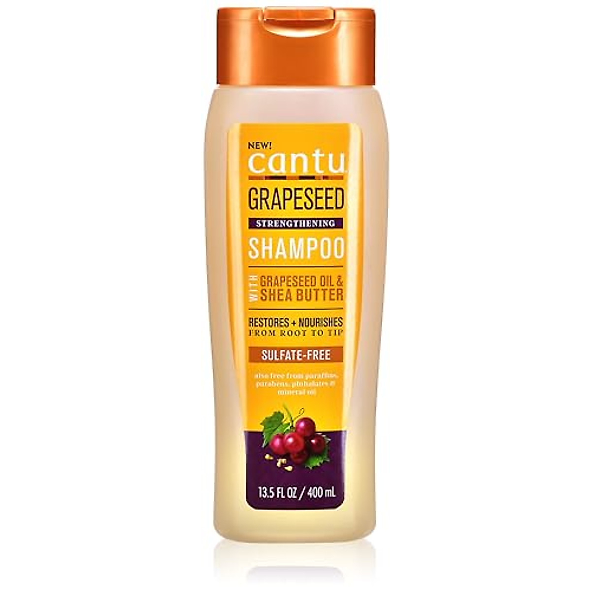 Cantu Grapeseed Hydrating Sulfate Free Shampoo, 13.5 fl oz
