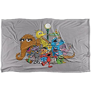 Sesame Street Group Street Light Officially Licensed Silky Touch Super Soft Throw Blanket 36" x 58"