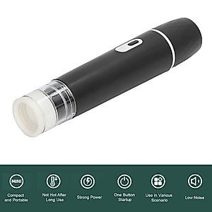 Electric Air Pump Vacuum Seal Pump Handheld Vacuum Food Sealer Automatic Food Vacuum Pump Cordless Sealing Machine Tool for Food Storage (Black)