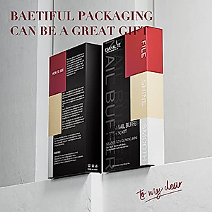 Canvalite Nail Buffer for Natural Nails, All in One 4 Way Nail Buffer Block That Shapes, Files, Smoothes, and Shines, 100/180 Grit Nail File and Buffer for Natural Nails, 9pcs