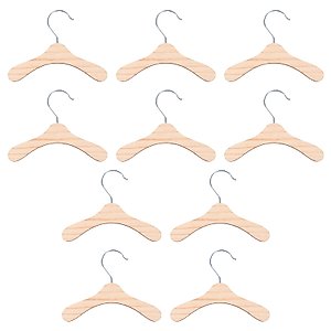 Totority Clothes Hangers 10pcs Clothes Hanger Dog Clothes Hanger Wood Hanger Dog Clothes Rack Clothes Hanger Home Pet Costume Miniature Item Rack Hanger Wooden Hangers