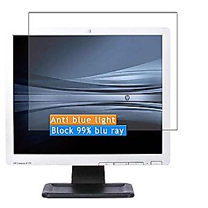 Vaxson 2-Pack Anti Blue Light Screen Protector, compatible with HP Compaq 17" Monitor LE1711 EM886AA#ABJ TPU Film Protectors Sticker [ Not Tempered Glass ]