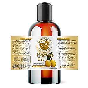 Bella Terra Oils - Marula Oil for Face 8 oz - Cold-Pressed Essence, A Symphony of Essential Fatty Acids, for an Enriched Skin Experience