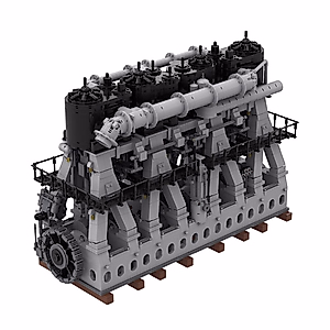KAROYD Technic Titanic Reciprocating Triple Expansion Steam Engine Building Kit, Engine Series Building Blocks Set, Compatible with Lego (6584PCS)