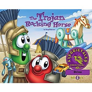 The Trojan Rocking Horse - VeggieTales Mission Possible Adventure Series #6: Personalized for Drina (Boy)