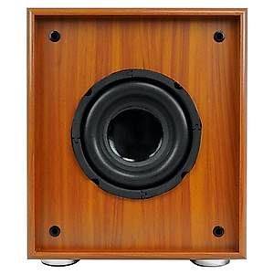 Rockville Rock Shaker 6.5" Inch Wood 200w Powered Home Theater Subwoofer Sub
