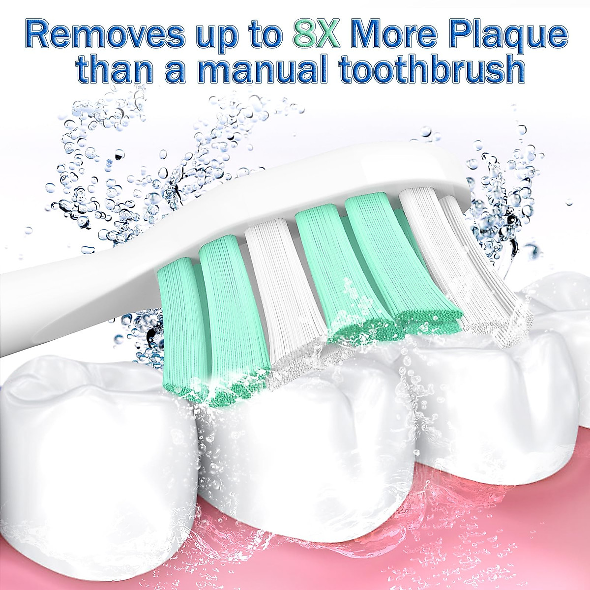 Aoremon Toothbrush Replacement Heads for Philips Sonicare - Compatible with Sonicare ProtectiveClean C2 & Phillips 4100 5100 Click- on Electric Toothbrush