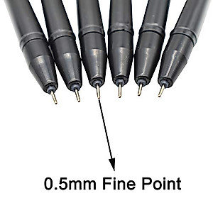 Maydahui 12PCS Multicolor Planet Rollerball Pen Black Gel Ink Outer Space Theme Star Pens Design for Girls Astronomer Astrophile