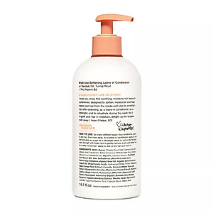 M & H Melanin Multi-Use Softening Leave In Conditioner,16 Oz. Formulated with Nourishing Baobab Oil, Turnip Root,ProVitamin B5,Hydrate, Soften and Condition, 16 Fl Oz (Pack of 1) (Single Pack)