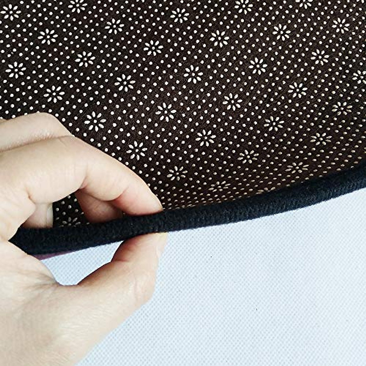 Round Area Rugs,Disco Super Soft Retro Non-Slip Carpet Door Mat for Bathroom Bedroom Bath Bedside Floor Mats (Grey,4 Feet)…