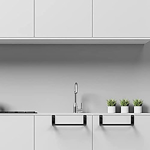 Towel Rack for Cabinet, Strong Steel Kitchen Over Cabinet Towel Bar Rack