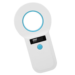 Pet Chip Reader, Portable Animal Tag Reader for 34.2Khz 125Khz, High Brightness Display, Storage Function, Lithium Battery, USB Charging, Stable Performance, Simple Operation