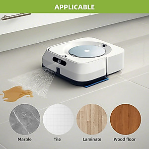 6 Pack 𝐔𝐩𝐠𝐫𝐚𝐝𝐞 𝐃𝐞𝐭𝐚𝐜𝐡𝐚𝐛𝐥𝐞 Reusable Mop Pads for 𝐢𝐑𝐨𝐛𝐨𝐭 𝐁𝐫𝐚𝐚𝐯𝐚 𝐉𝐞𝐭 𝐌𝟔 𝐒𝐞𝐫𝐢𝐞𝐬 Ultimate Robot Mop, 2 Deep Clean Pad + 2 Wet Pad + 2 Dry Pad