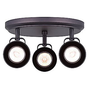 CANARM ICW622A03ORB10 LTD Polo 3 Light Ceiling/Wall, Oil Rubbed Bronze with Adjustable Heads