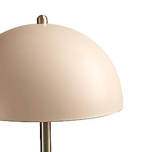Globe Electric 52332 15" Desk Lamp, Matte Pink, Matte Brass Accents, in-Line On/Off Rocker Switch