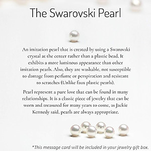 17th Birthday Gift for Women Birthday Gift for 17 Year Old Girl Gifts for Her Bday Gift Ideas for 17 Birthday Jewelry Gift for Women Age 17 - Swarovski Pearl Necklace