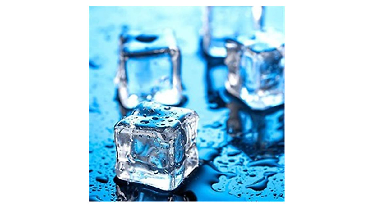 DomeStar Clear Fake Ice Cubes - 20 Lifelike Acrylic Ice Cubes