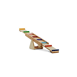 Avenlur Willow Rainbow Seesaw and Balance Beam: Montessori and Waldorf Inspired Gym Equipment for Toddlers & Kids (2-4 yrs), up to 110lbs! Enhance Balance & Coordination with Indoor Play Fun!