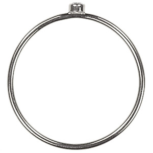 14K White Gold 2mm White CZ Stacking Ring Size 6 Rhodium Finish