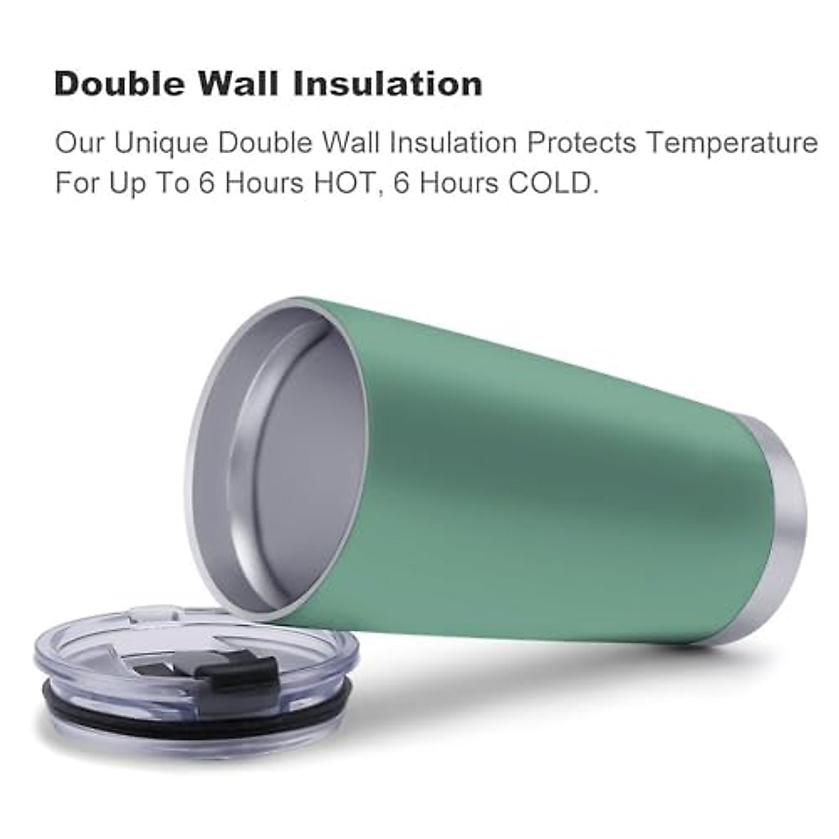 LLJEYOU Black Woman Flowers Birds Tumbler Insulated Travel Mug Stainless Steel Travel Tumbler Car Cup with Straw And Brush with Lid 20oz