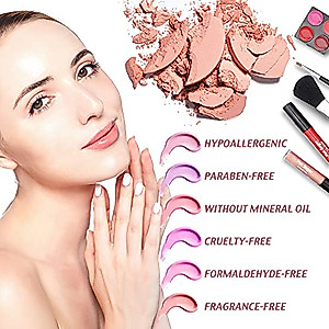 Hot Sugar Mixed Beauty Makeup Kit Cosmetic Set All in One Train Case Matte Shimmer Eyeshadow Palette Blushes Lipstick Stylish Jewelry Box Birthday Gifts for Teenager Girls Women (Clear)