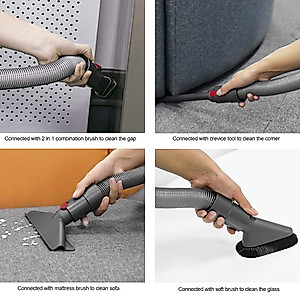 E.LUO Flexible Extension Hose Accessories for Dyson V15 V8 V7 V10 V11 Absolute Animal Trigger Motorhead Cordless Stick Vacuum Cleaner Accessories