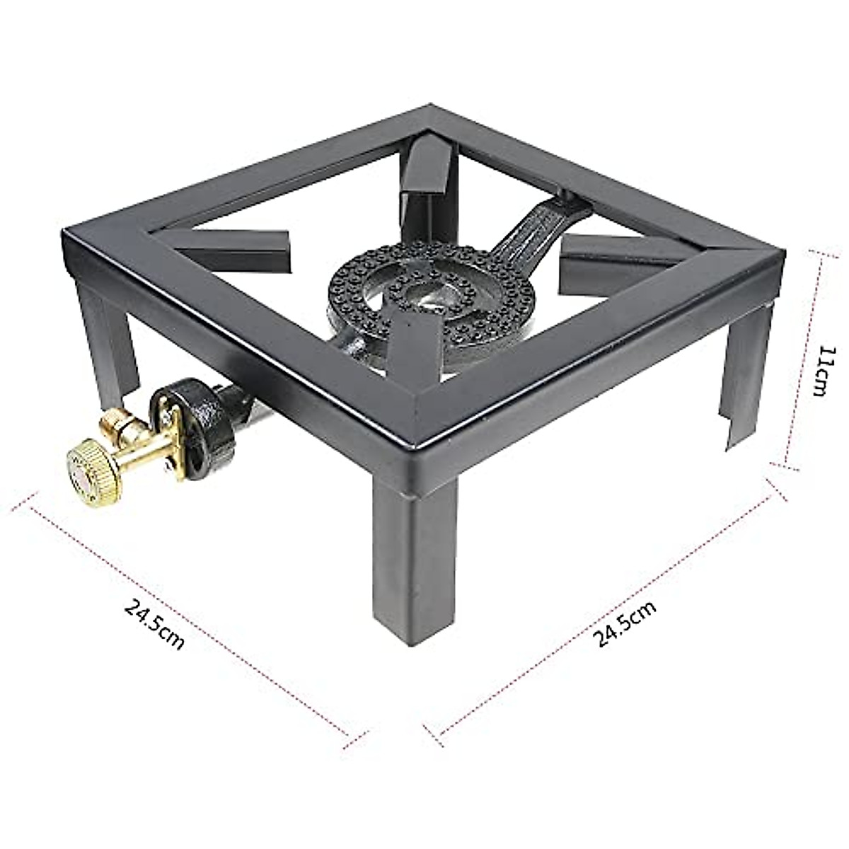 Portable Camp Stove Single Burner, Iron Propane Gas LPG BBQ Cooker for Outdoor Camping and Backpacking