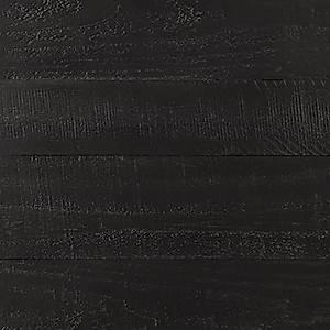 Martin Svensson Home Napa Solid Wood Black Trestle Extendable Leaf Dining Table