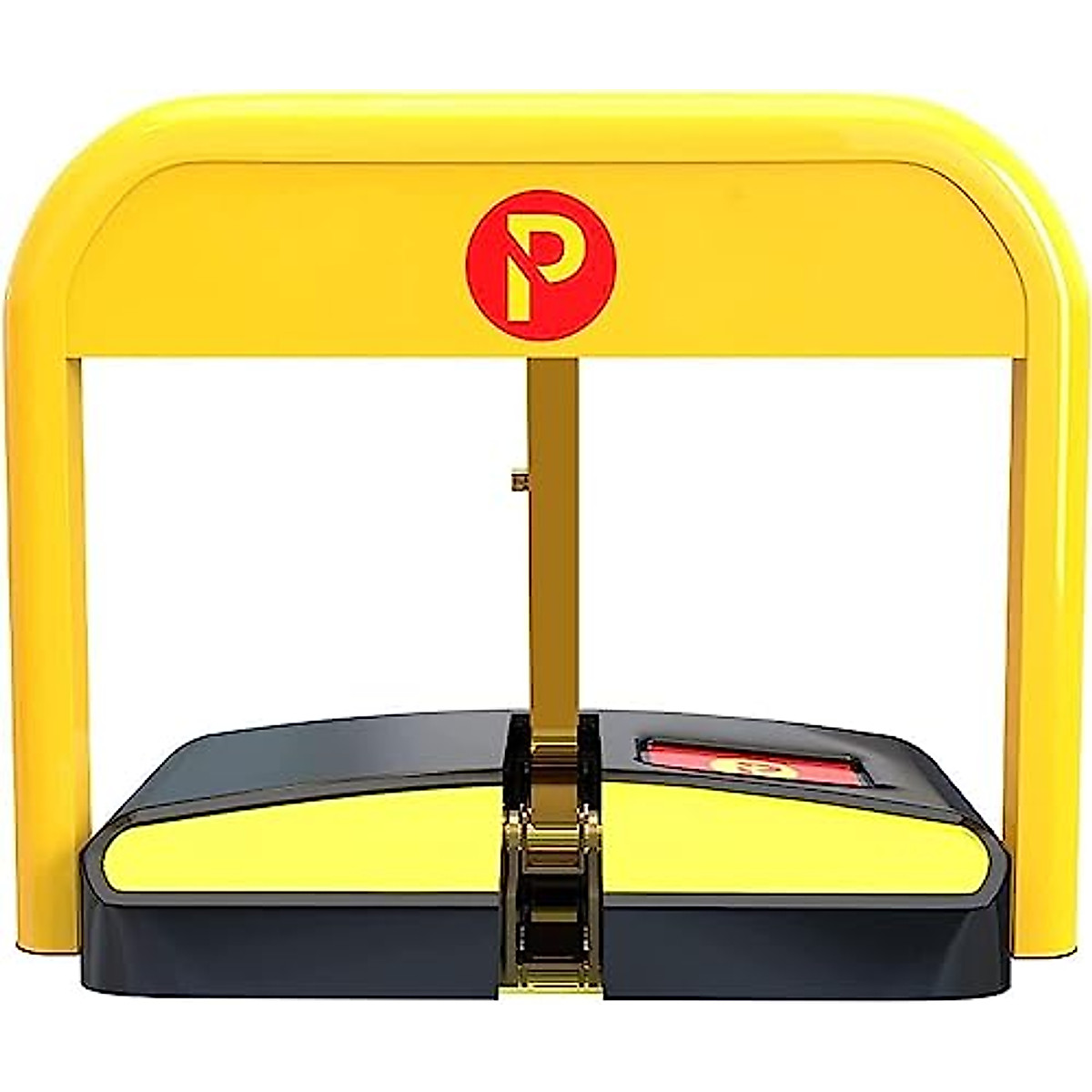 Parking Barrier Post Safety Bollard Remote Control Parking Lock, Automatic Barrier Alarmed Carport Tool Electric Parking Barrier, Mini Security Post for Driveways Carports, Parking Space Lock Folding