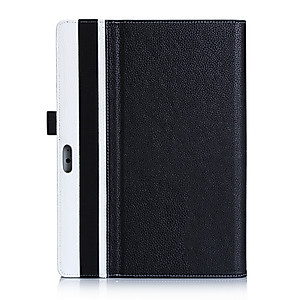 ProCase for Microsoft Surface 3 Case - Premium Folio Cover for Microsoft Surface 3 (10.8")(2015 Release), Built-in Stand with Multiple Viewing Angles, Exclusive for Surface 3 10.8 inch (White/Black)