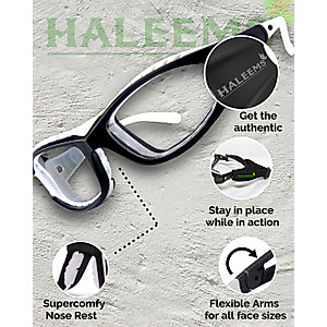 HALEEMS Onion Goggles Tear Free - Anti Fog, Anti Scratch, One Size Fit All Men And Women, Onion Glasses For Cutting And Cooking, Onion Mask Cooking Safety Goggles, Lentes Para Cortar Cebolla (white)