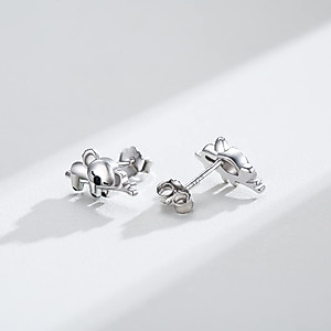 Koala Earrings 925 Sterling Silver Cute Koala Stud Earrings Koala Bear Jewelry Gift for Women Hypoallergenic Earrings for Sensitive Ears