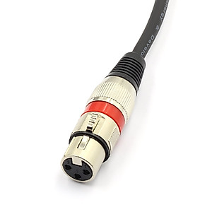 SiYear 1.5FT Balanced Microphone Patch Y Cable Cords - XLR Female to Dual XLR Male 3 Pin Splitter Cord Audio Adapter (XLR-F to Two XLR-M)-50 CM