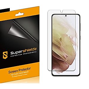 (6 Pack) Supershieldz Designed for Samsung Galaxy S21 FE 5G [Not Fit for Galaxy S21] Screen Protector, High Definition Clear Shield (PET)