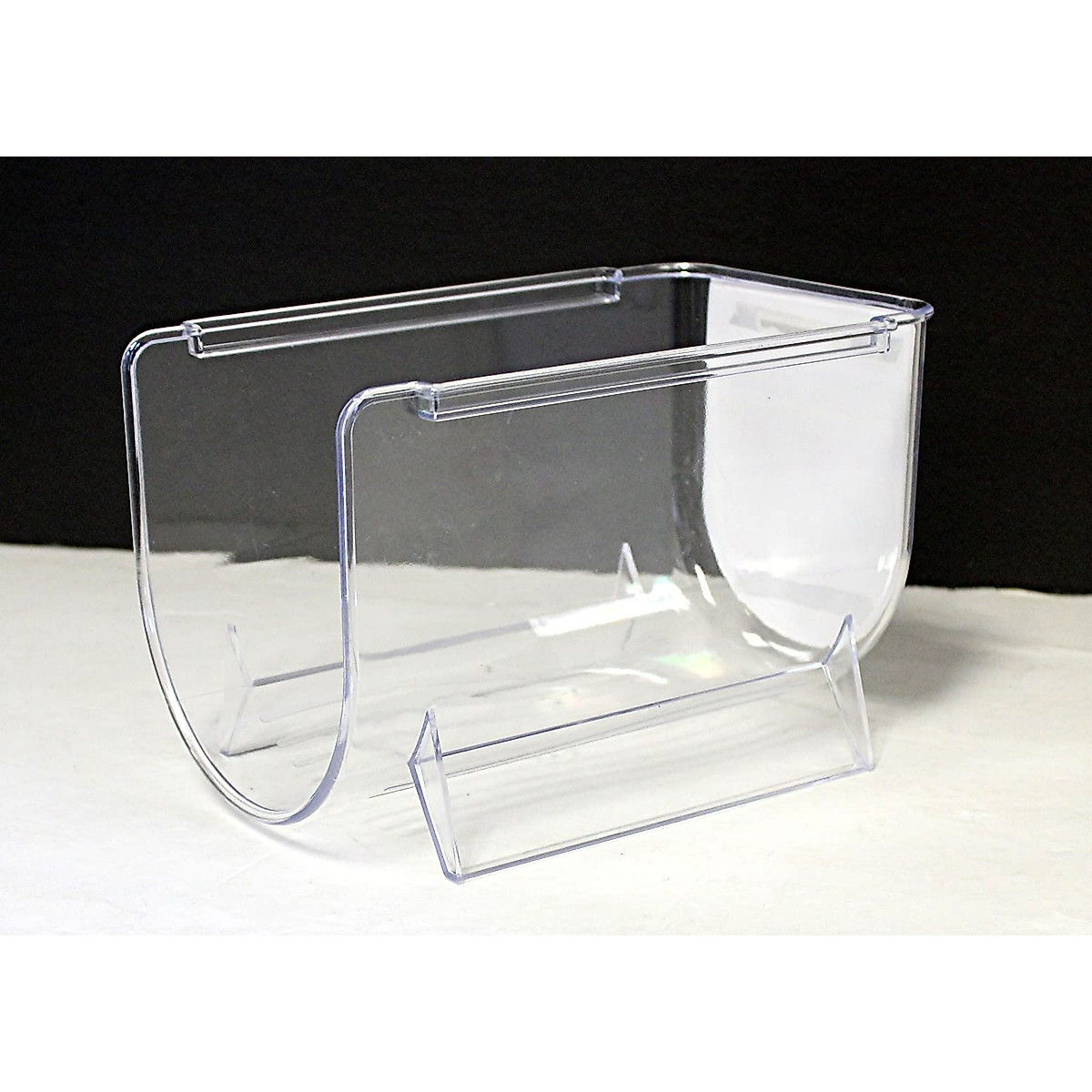 Dependable Industries inc. Essentials Stackabale Fridge & Freezer Safe Soda Bottle Holder Space Saver Pantry, Countertops and Cabinets - Holds 2-Liter Bottles BPA Free (Clear, 1)