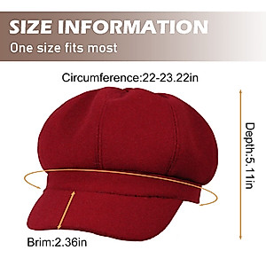 PanPacSight Women's Newsboy Hats Fall Wool Cabbie Beret Tweed Girls Paperboy Cap