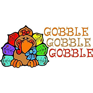 CafePress Gobble Gobble Gobble Colorful Turkey Mugs Ceramic Coffee Mug, Tea Cup 11 oz