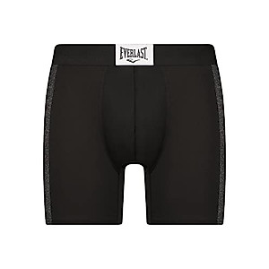 EVERLAST Mens Boxer Briefs, Perfect Boxer Brief for Men Pack of 6 Active Performance Mens Underwear (Small, Red/Charcoal Heather/Light Grey)