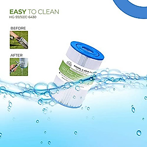 Homeland Goods C-6430 Spa Filter Replaces 31489, PWK30, Filbur FC-3915, P/N0969601, 71825, 73178, 73250, 30 sq. ft. Hot Spring Spa Filter Pack of (1)