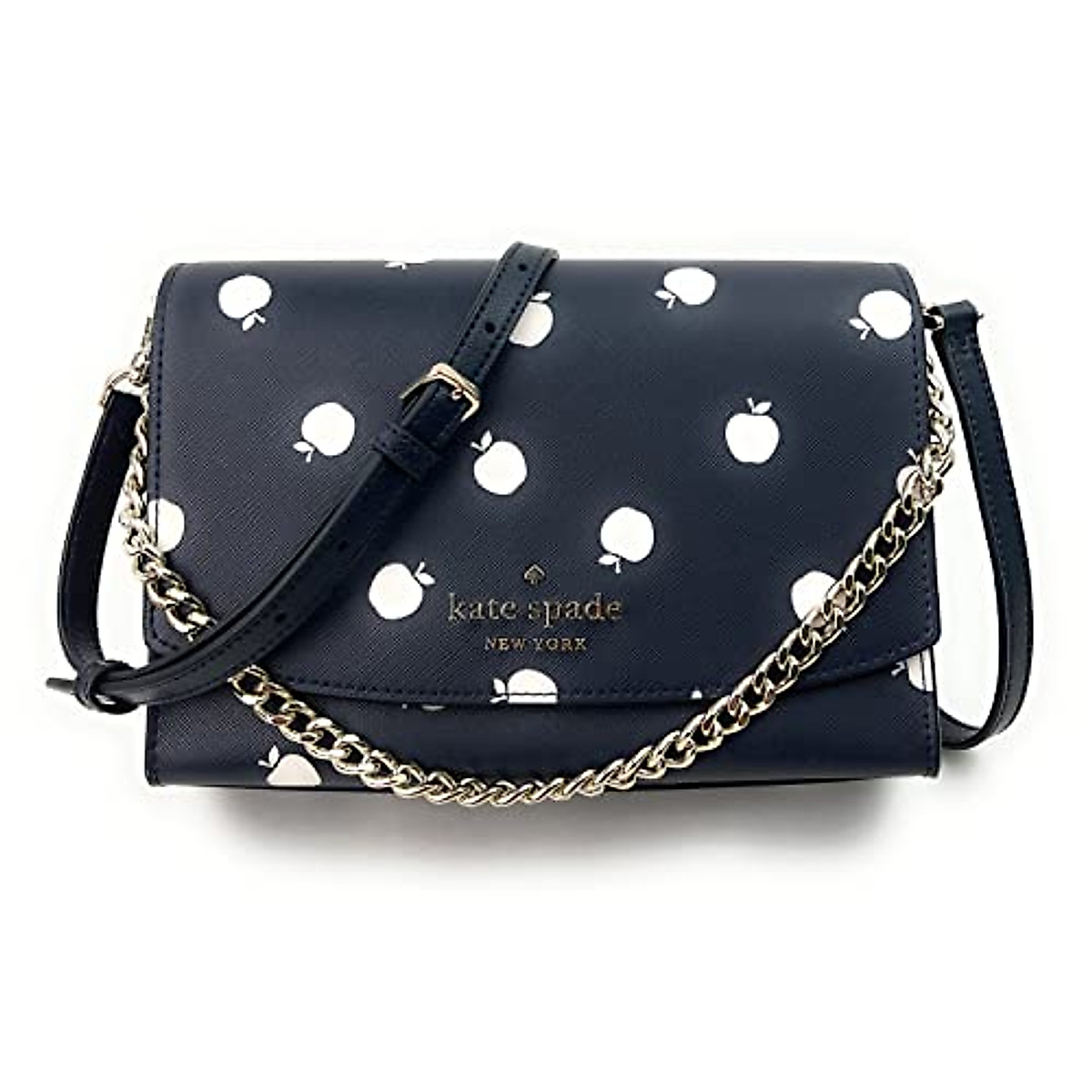 Kate Spade Carson Saffiano Leather Convertible Crossbody Bag (Blazer Blue