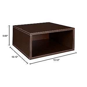 Niche Cubo Half Size Stackable Storage Organizer Cube- Truffle
