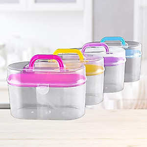 EXCEART Plastic Storage Box Tool Box Sewing Box Organizer Multipurpose Organizer Random Color