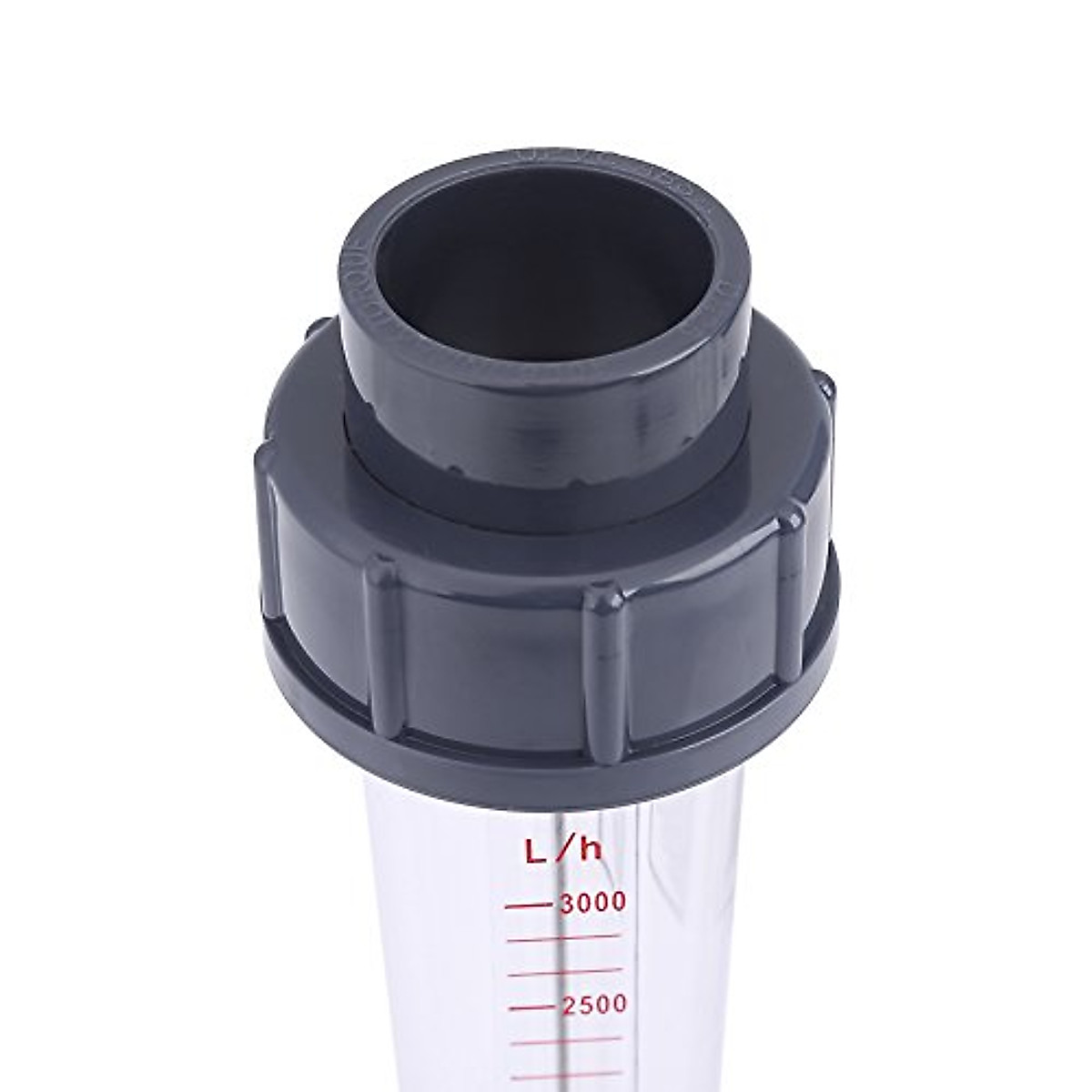 Small Water Flow Meters 300-3000L/H Plastic Tube Water Rotameter LZS-25 Liquid Flow Meter Flowmeter Float Double Female Connector for DN 25 Tube ﻿