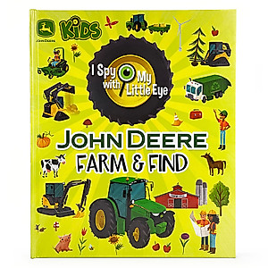 John Deere Kids Farm & Find - I Spy With My Little Eye Kids Search, Find, and Seek Activity Book, Ages 4-8