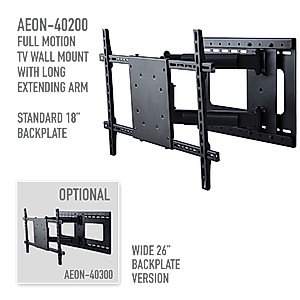 Aeon Stands and Mounts 40200 full motion TV wall mount with 28" Extension (Black)