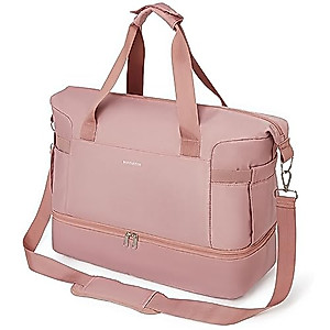 BOSTANTEN Weekender Bags for Women Travel Under Seat Carry On Bag Duffle Bag with Shoe Compartment Overnight Hospital Bags